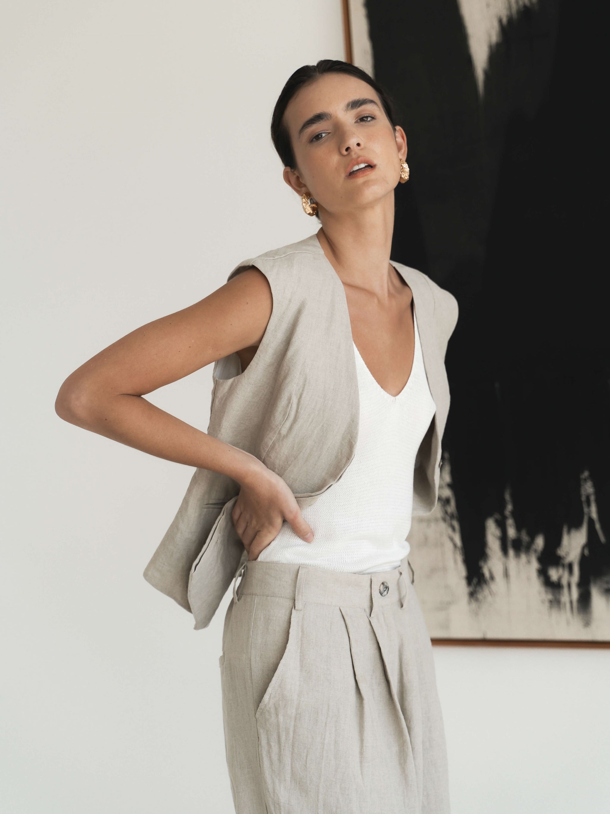 Deep V Tank Knit – l u • c i e e